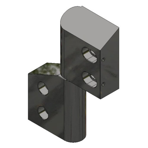 Block Hinge - Sharp Edge